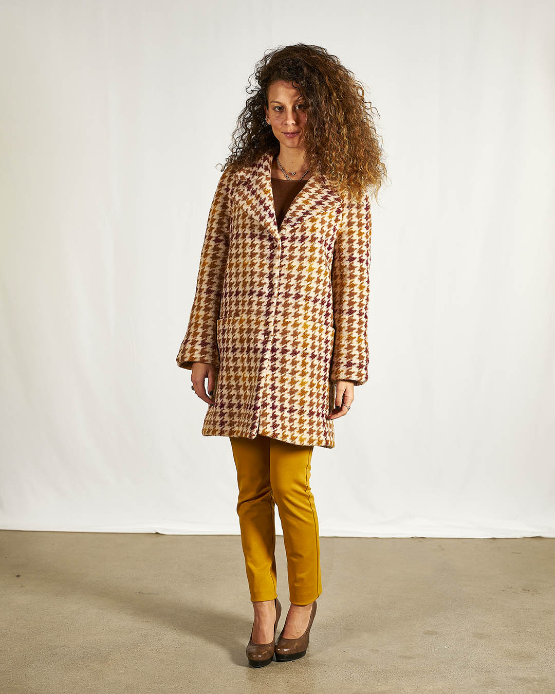 GIACCONE PIED DE POULE GIALLO – Fralla srl